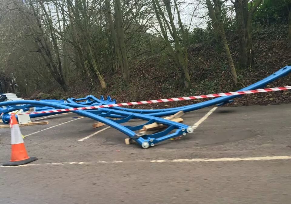 Track arrives for new rollercoaster – TowersStreet - Your premier Alton ...